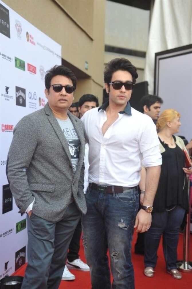 Shekhar Suman With Son Adhyayan Suman On 2nd Day Of The Irfw 2013 In Mumbai Rediff Bollywood